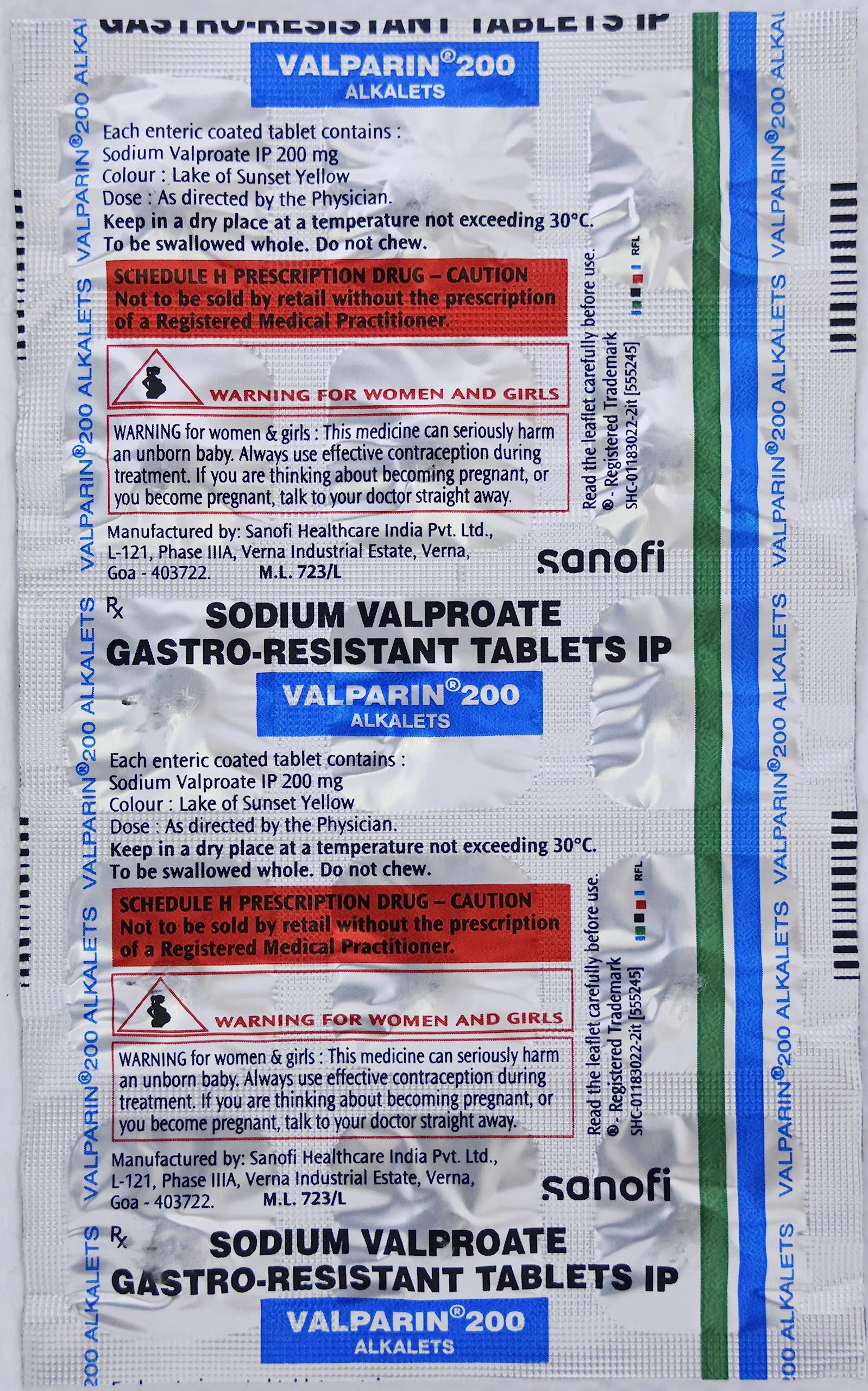 Valparin 200 Alkalets